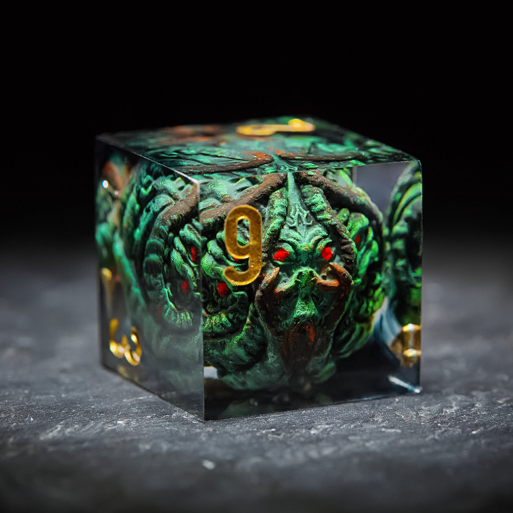 Cthulhu-Inspired Resin DnD D&D Dice Set – CrystalMaggie
