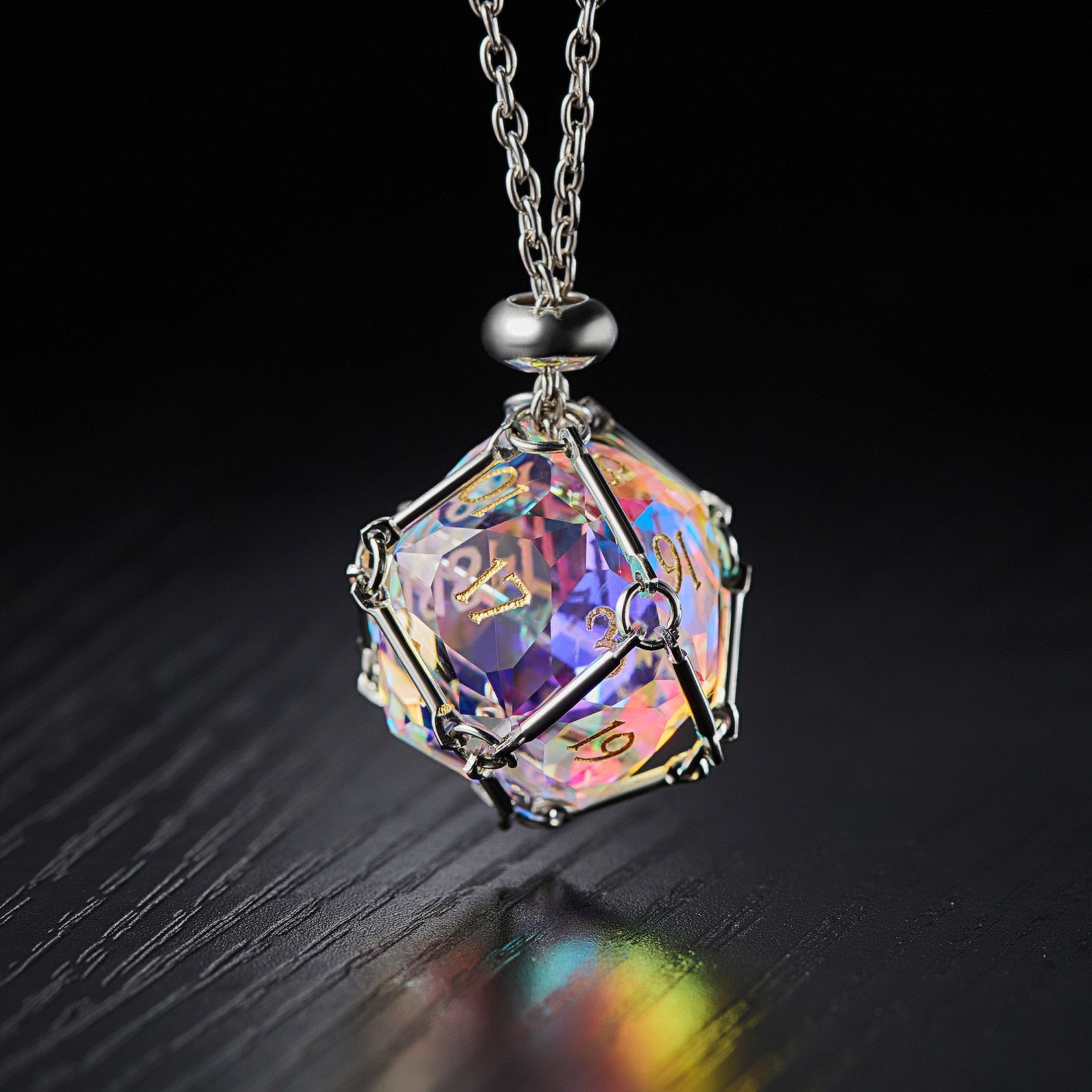 Multifaceted Fantastic Glass DnD D&D Dice Set – CrystalMaggie