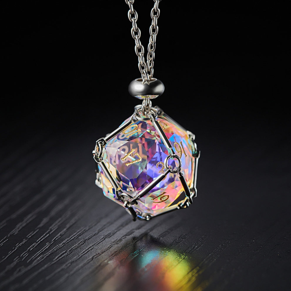 Multifaceted Fantastic Glass DnD D&D Dice Set – CrystalMaggie