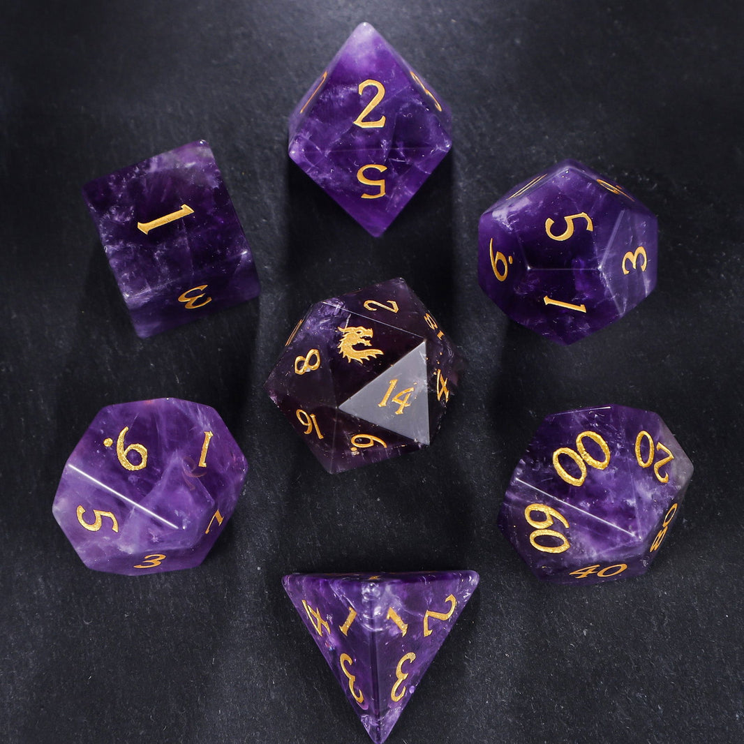 Moon Cat Resin DnD D&D Dice Set – CrystalMaggie