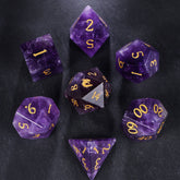 Red Glitter Liquid Core Resin Phoenix DnD D&D Dice Set – CrystalMaggie
