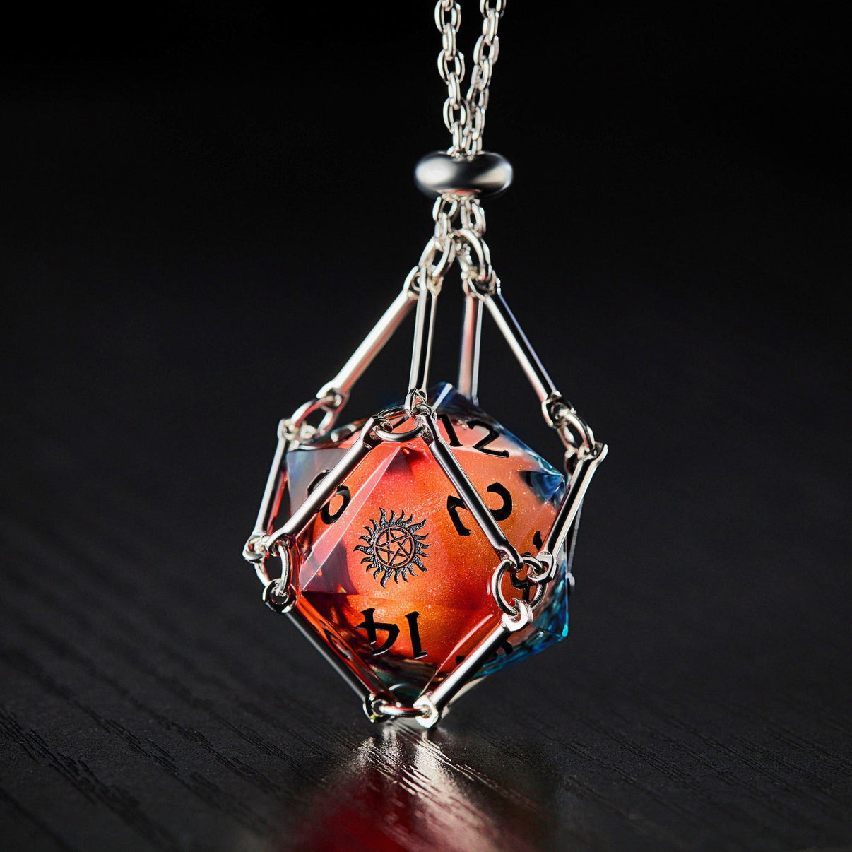 Blue Galaxy Liquid Core Resin Supernatural Anti-possession DnD D&D Dic ...