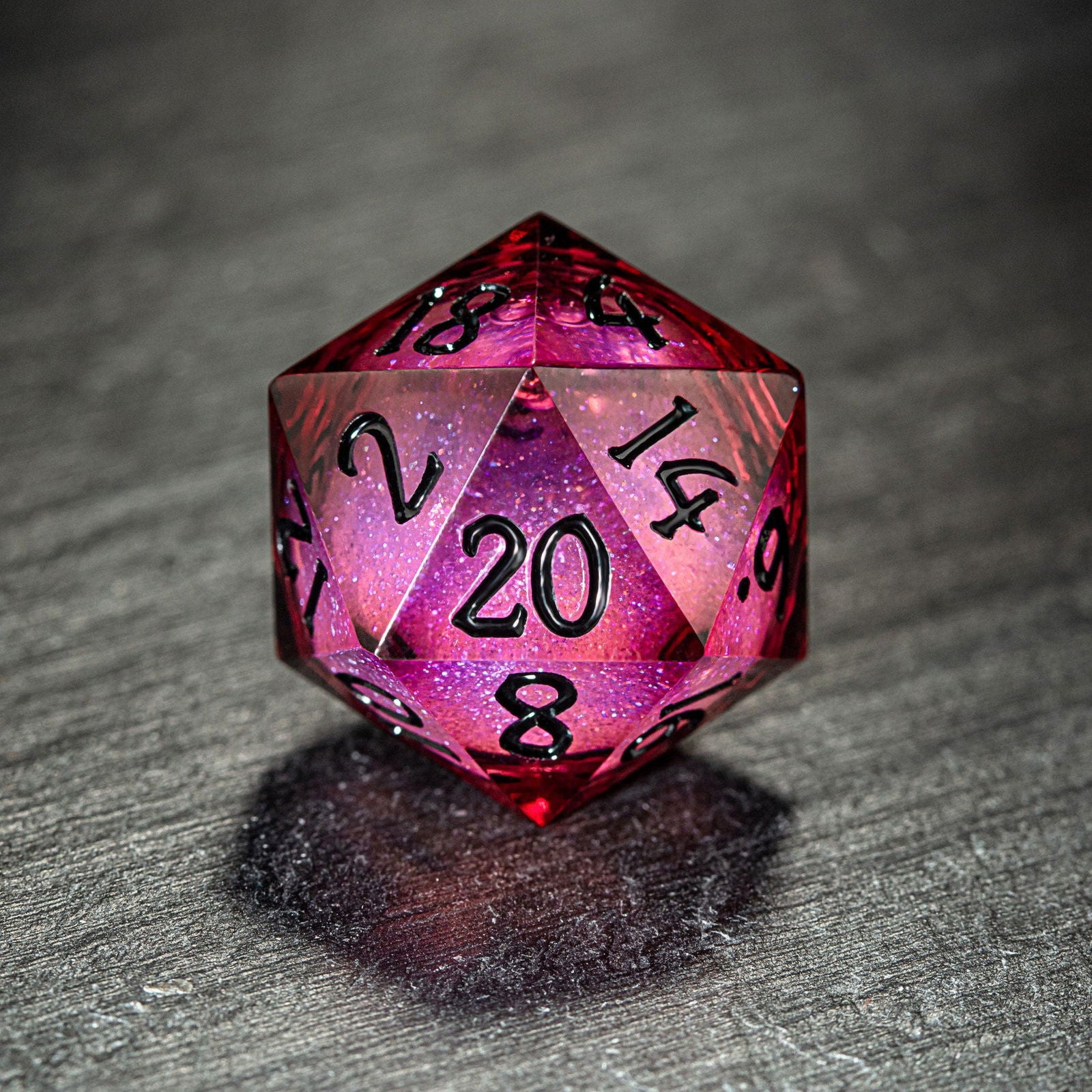 Dark Red Liquid Core Resin DnD D&D Dice Set – CrystalMaggie