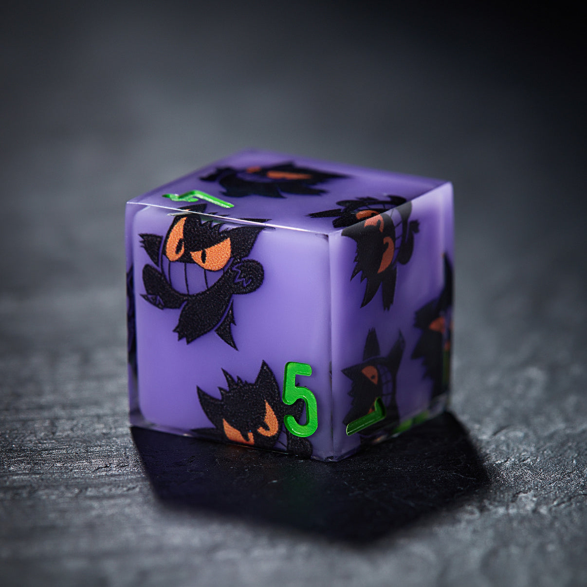 Pokemon Gengar Purple Resin DnD D&D Dice Set – CrystalMaggie