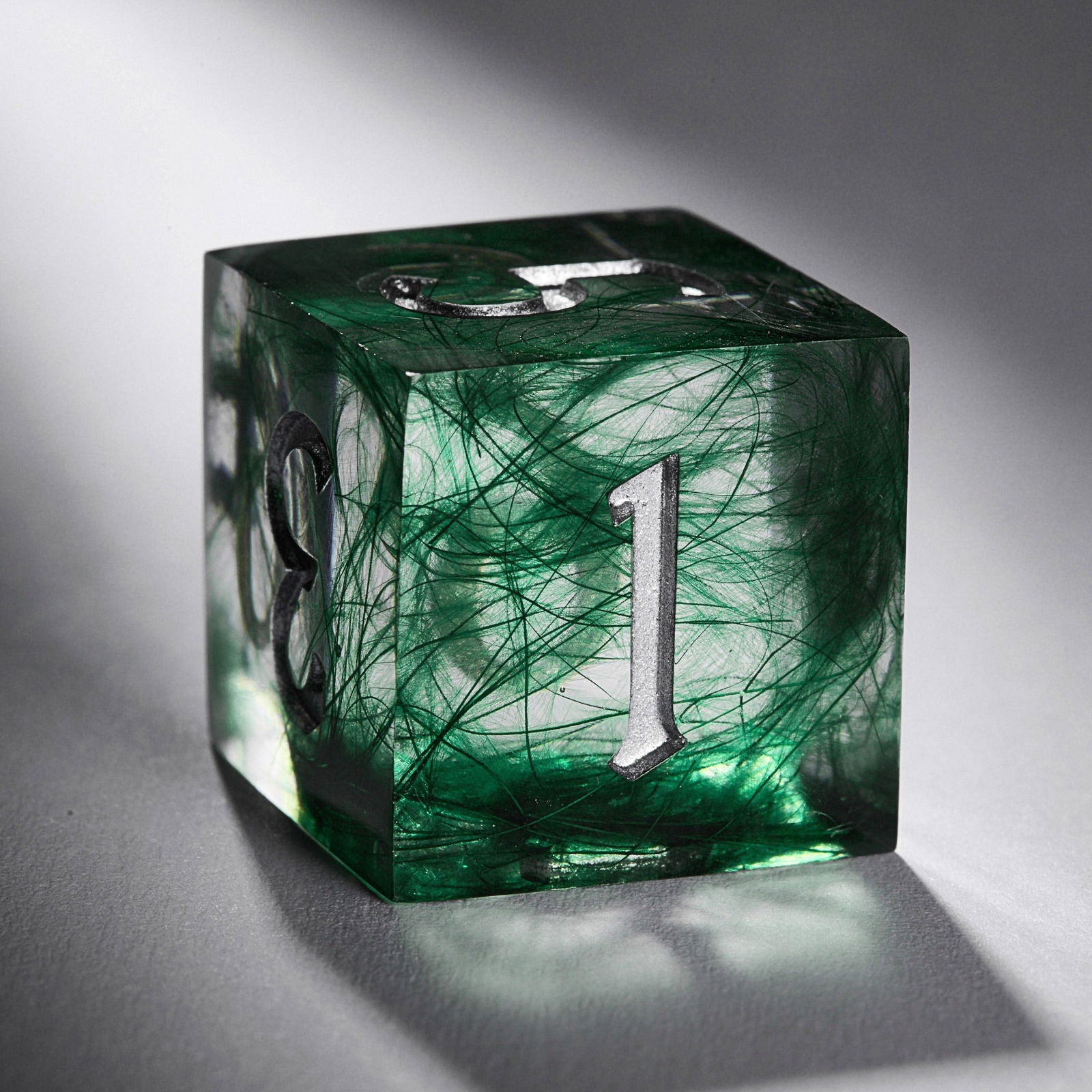 Green Feather Resin Owl DnD D&D Dice Set – CrystalMaggie