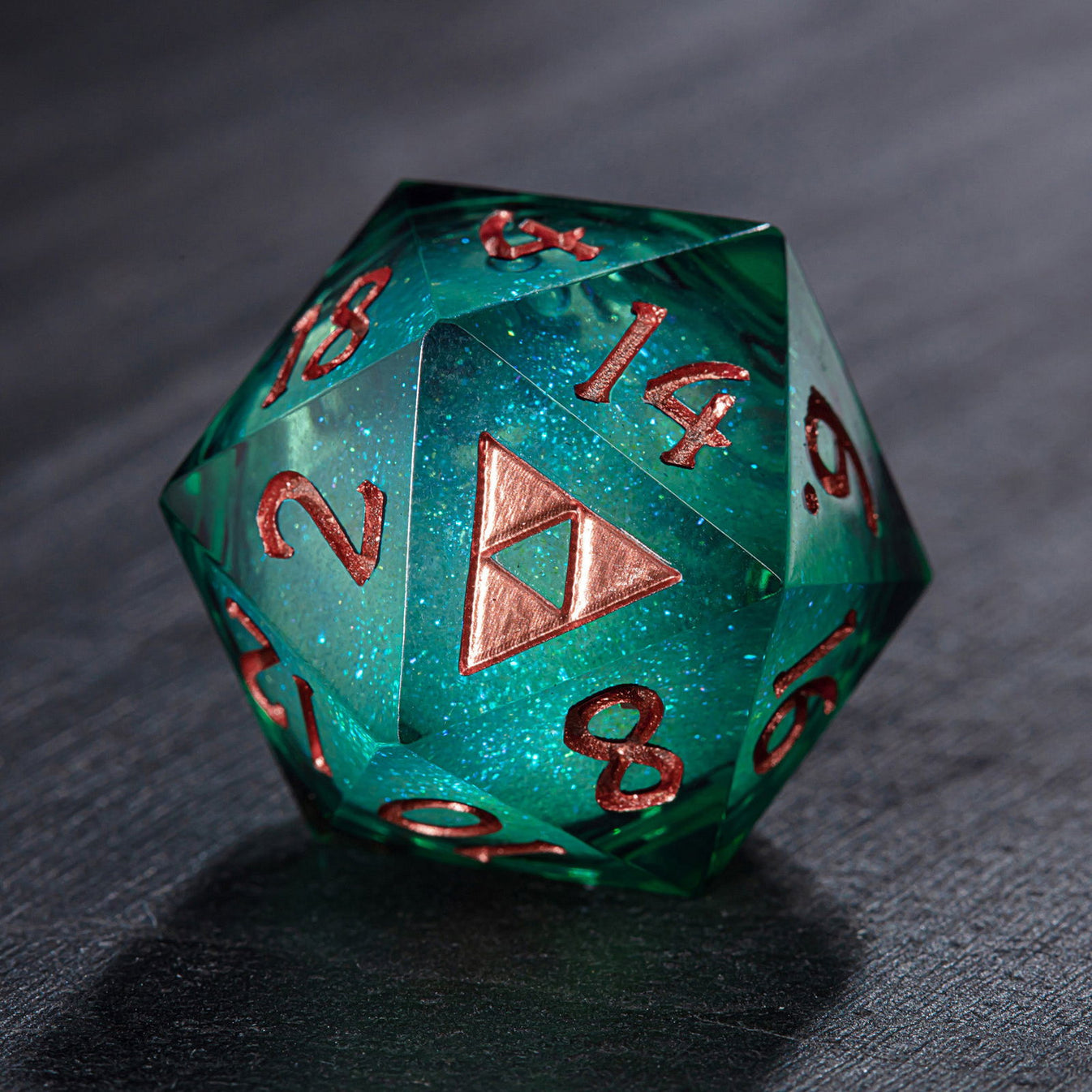 Green Liquid Core Resin Galaxy Dice All Zelda DnD D&D Dice Set ...