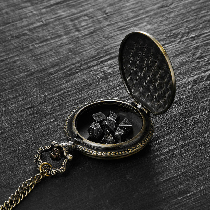 Micro Mini Metal DnD D&D Dice Set Zelda Pocket Case – CrystalMaggie