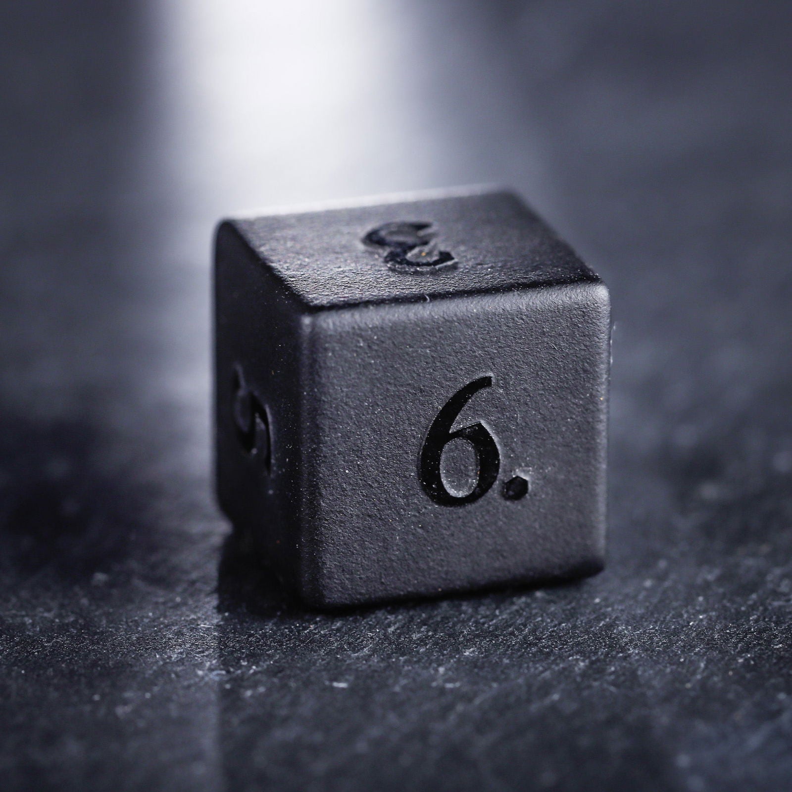 Raised Black Obsidian Gemstone DnD D&D Dice Set – CrystalMaggie