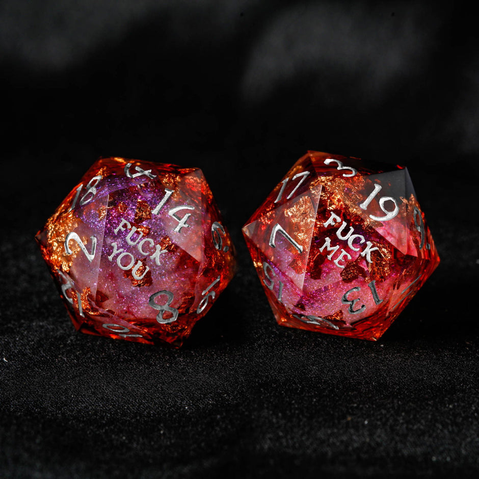 Aquamarine Koi Fish Liquid Core Resin Moon DnD D&D Dice Set – CrystalMaggie