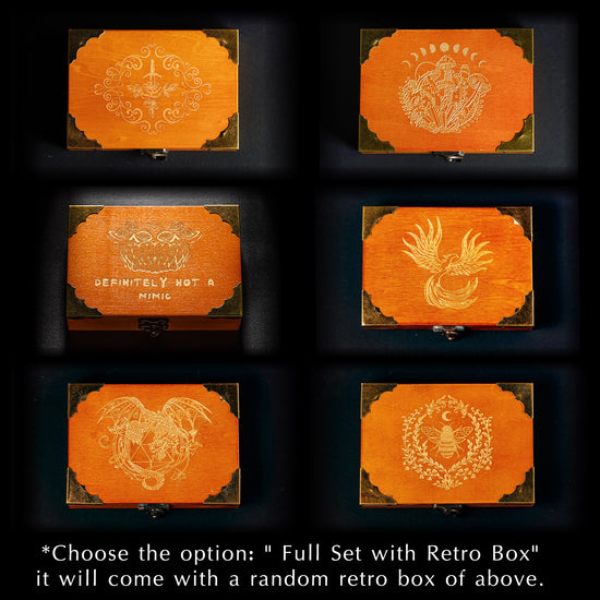 Raised Dark Blue Lightning Glass Moon DnD D&D Dice Set – CrystalMaggie