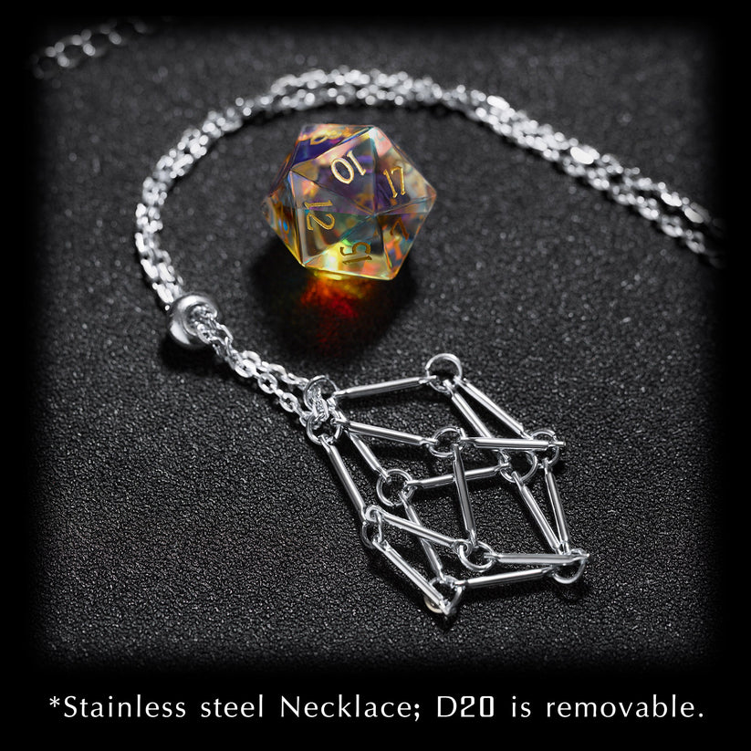 Yooperlite Gemstone DnD D&D Dice Chonk D20 – CrystalMaggie