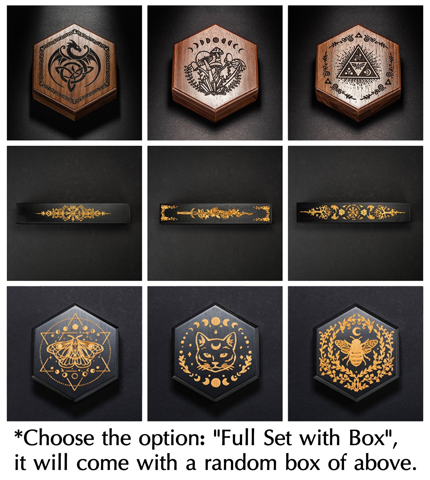 Raised Dark Blue Lightning Glass DnD D&D Dice Set – CrystalMaggie