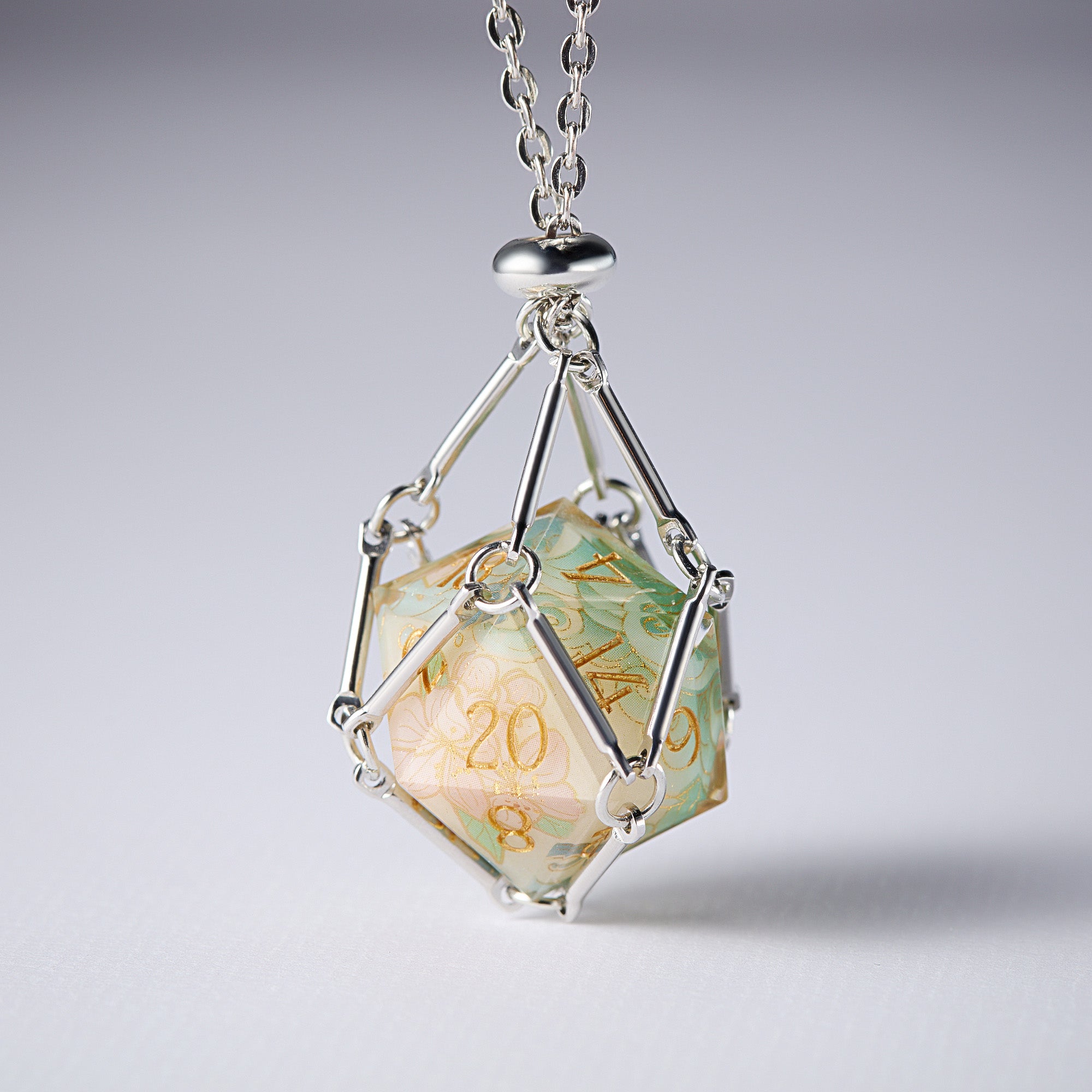 Red Glitter Liquid Core Resin Phoenix DnD D&D Dice Set – CrystalMaggie