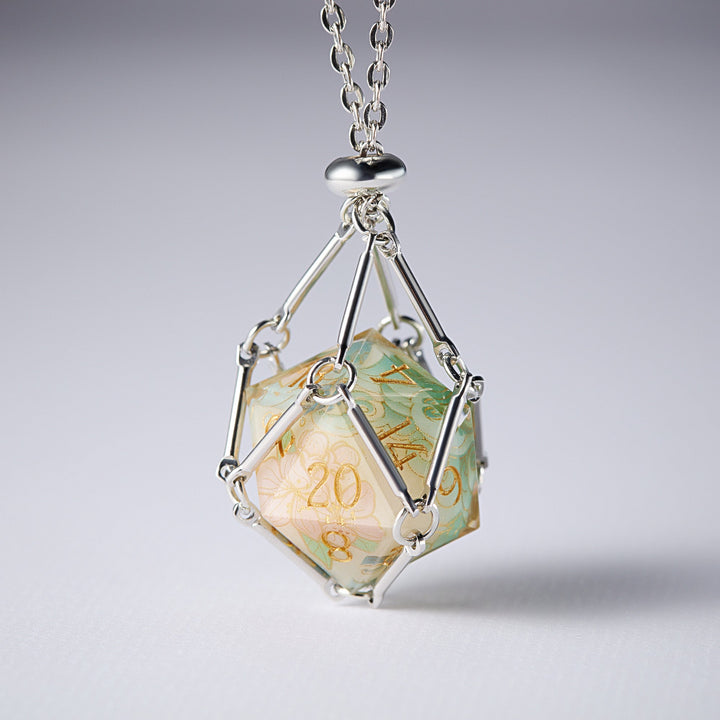 Red Glitter Liquid Core Resin Phoenix DnD D&D Dice Set – CrystalMaggie