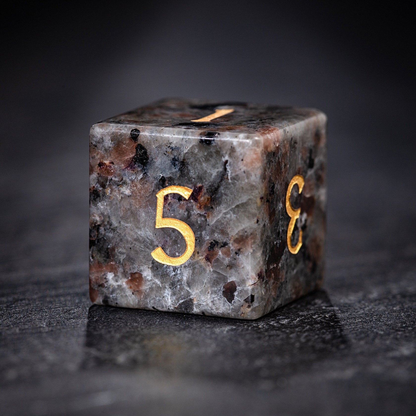 Yooperlite Gemstone DnD D&D Dice Set